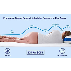 Memory Foam Mattress Topper for Pain Relief - 3 Inch Gel Infused Memory Foam Non-Slip Cover - Plush Feel - Cooling and Pressure Relieving - CertiPUR Certified - Dorm Room Essentials - Queen Size