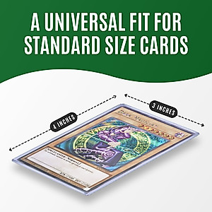 Collectible Supplies Top Loaders for Cards | 3x4 Inch Card Protectors for Collective Trading| Protective Sports Card Holder | Standard Size | Penny Soft Sleeves (100 Toploaders + 100 Penny Sleeves)