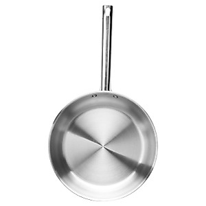 WACOKWARE 8-Inch Frying Pan Skillet，Stainless Steel Tri-Ply Bottom Induction Oven Broiler Safe Skillet Riveted Handle, Compatible with All Cooktops