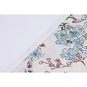 LOVENJOY Floral Fabric Bunting Banner Shabby Chic Tea Party Garland