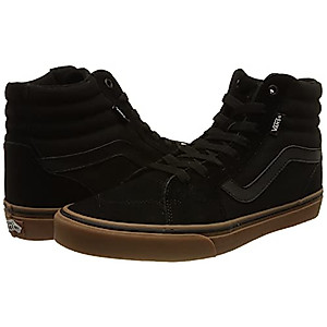 Vans Men's Sneaker, Suede Canvas Black Gum, 12