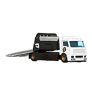 Hot Wheels Premium Collect Display Sets with 3 1:64 Scale Die-Cast Cars & 1 Team Transport Vehicle, Collectors’ Favorites, 2 Sets in The Assortment for Collectors of All Ages