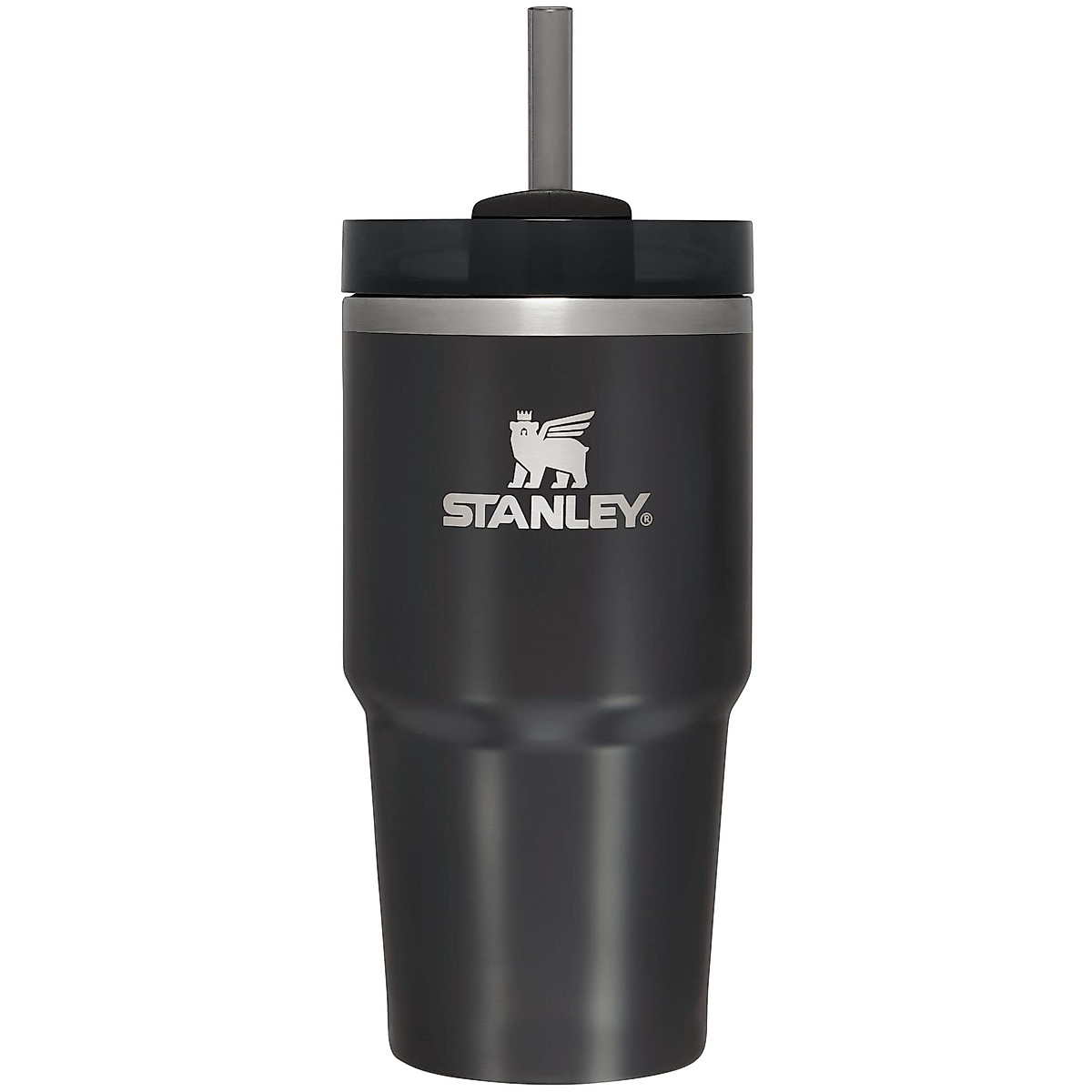 Stanley Quencher H2.0 Tumbler with Straw 20 oz | Flowstate 3-Position Lid | Cup Holder Compatible for Travel | Insulated Stainless Steel Cup | BPA-Free | Black Glow