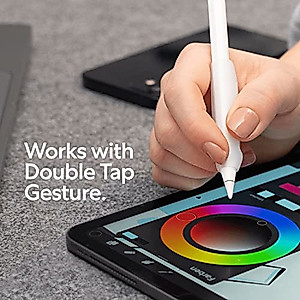 PaperLike Pencil Grips for Apple Pencil 1st & 2nd Generation - Set of 2 - Comfort & Precision (Transparent)