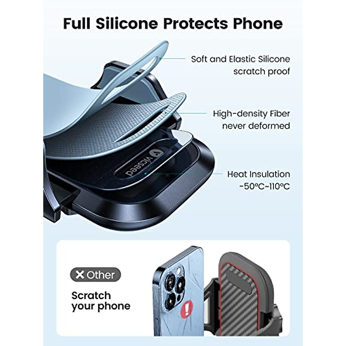 𝗨𝗽𝗴𝗿𝗮𝗱𝗲𝗱 15'' Cup Holder Phone Mount [𝗦𝘁𝗮𝗯𝗹𝗲 & 𝗦𝗲𝗰𝘂𝗿𝗲] Cup Phone Holder for Car, Adjustable Long Neck Phone Cup Holder for Car, SUV, Truck, Fit for iPhone 14 13 Pro Max, All Phones