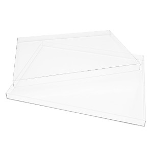 Acrylic Tray Bathroom Countertop Tray - Small Tray Organizer with Lid - 17”x13”x1” Toilet Tank Tray for Bathroom Storage Decorative Tray for Coffee Table, Bathroom Vanity & Room Décor