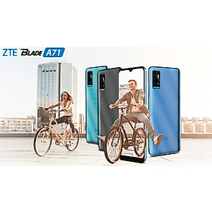 ZTE Blade A71 | 4G LTE | 6.52" HD+ Waterdrop Display | Dual Sim | Octa-Core | 3GB+64GB | Triple Camera 16MP+8MP+2MP | Android 11 | 4000 mAh | Fingerprint - (Gray)