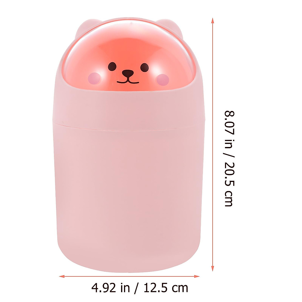 Garneck Desktop Trash Can Office Containers with Lids Computer Trash Can Desktop Garbage Can Slim Trash Can with Lid Wastebaskets Mini Trash Bin Plastic Trash Can for Table Swing Car