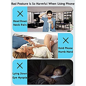 JUSDIQIR Cell Phone Stand Phone Dock Holder Stand Foldable Phone Dock Multi-Angle Universal Adjustable Tablet Compatible with Cell Phone Tablet… (Black)