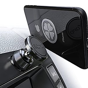 IKOPO All-Metal Magnetic Phone Holder for Car Dashboard, Universal Cell Phone Mount for Car with Strong Magnet Suitable for iPhone, Samsung, LG, GPS, and More