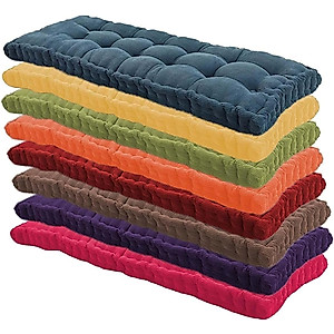 ZEaink Bench Cushion, Bench Seat Cushion for Outdoor Indoor Furniture, Indoor Window Cushion, 48/36/60/40 Inch,Soft and Comfortable,for Piano Benc,Patio,Garden,Bench Cushion(G,110x40cm/45x16in)