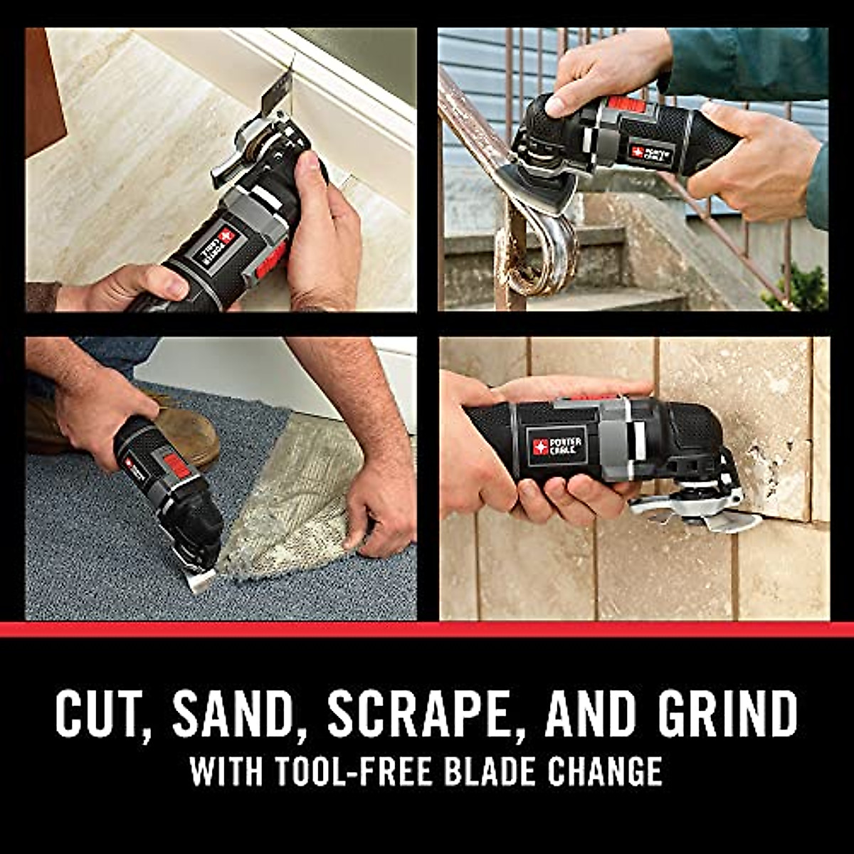 PORTER-CABLE Oscillating Tool Kit, 3-Amp, 52 Pieces (PCE605K52)