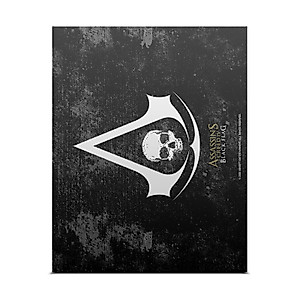Head Case Designs Officially Licensed Assassin's Creed Grunge Black Flag Logos Vinyl Sticker Gaming Skin Case Cover Compatible With Xbox One X Console and Controller Bundle