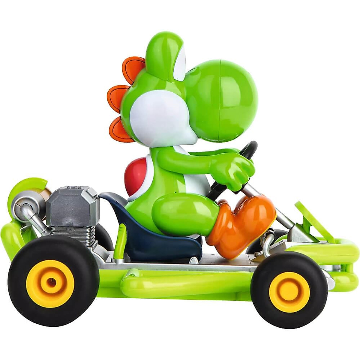 Carrera 200988 RC Official Licensed Mario Kart Pipe Kart Yoshi 1:18 Scale 2.4 GHz Remote Radio Control Car with Rechargeable LiFePO4 Battery - Kids Toys Boys/Girls
