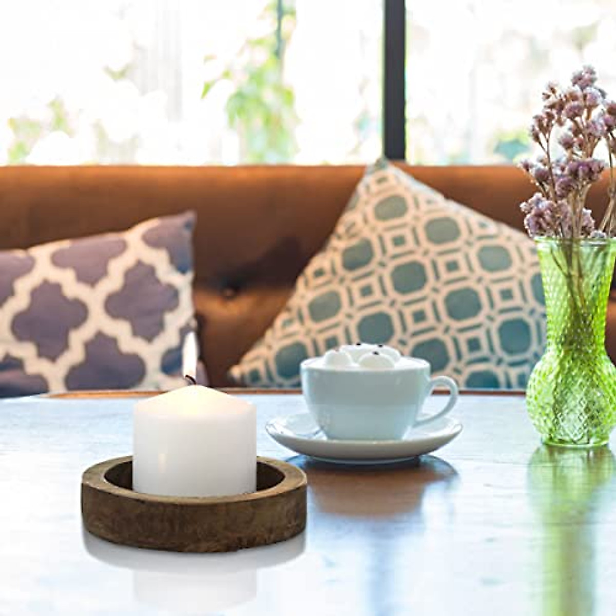 Stonebriar 18 Hour Long Burning Unscented Pillar Candles, 3x3, White , Pack of 6