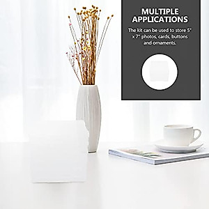 SEWACC 2 Sets 5x7 Clear Photo Storage Box Large Photo Case Picture Keeper with 12pcs Inner Boxes Classified Photos Container Greeting Card Organizer for Craft Stickers Stamps