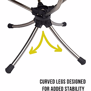 Lightspeed Outdoors Tall Swivel Camp Chair, Outdoor Seating, Blue