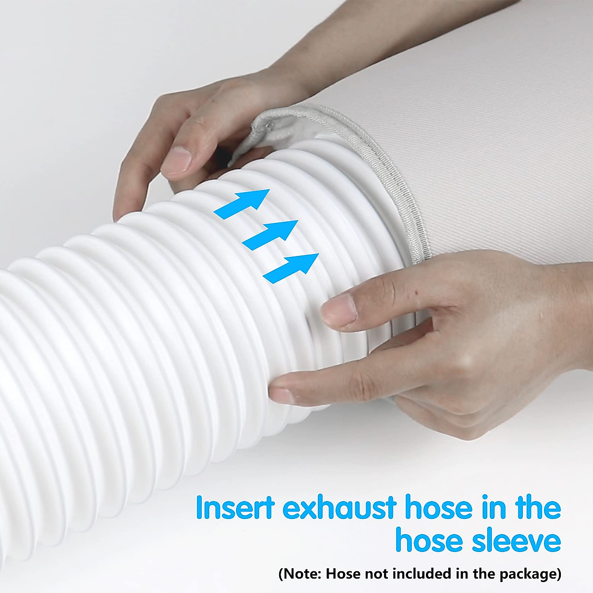 Air Jade Portable Air Conditioner Hose Cover Wrap, Insulated AC Hose Cover Sleeve, Universal Fit Portable AC Exhaust Hose with 5 inch and 5.9 inch Diameter, Gray