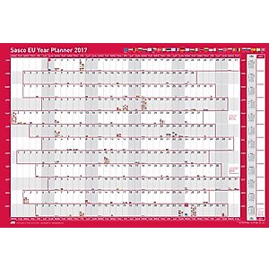 Sasco 2017 EU Planner Kit, 915 x 610 mm - Mounted