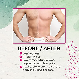 Natural Wax Hard Wax Beans - Professional Use 100% Organic - Hair Removal Wax Beads - Brazilian Waxing for All Body Parts - Large Refill Beads for Wax Warmer (32 oz)