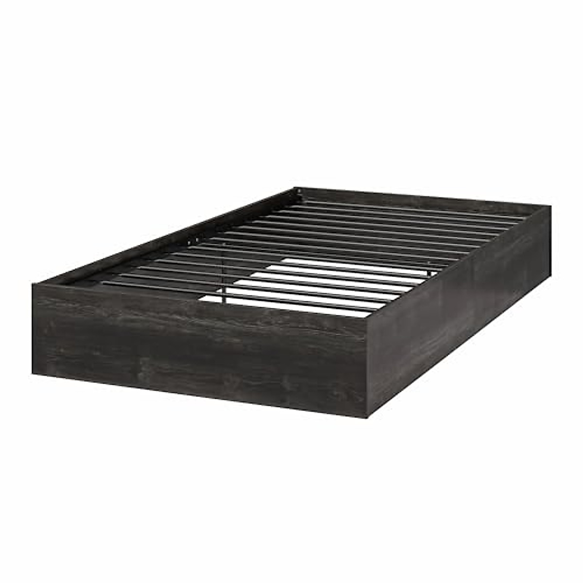 Signature Sleep Magnus Platform Bed Frame and Mattress Set, Twin, Black Oak