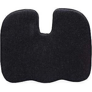DMI Memory Foam Seat Support Cushion | Coccyx, Sciatica, & Tailbone Pain Relief | Multi-Use Ergonomic Seat Cushion for Office Chair for Driving & Home | Breathable