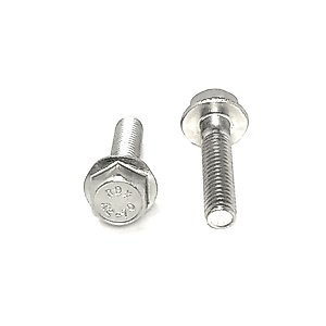 M6-1.00 x 25 Stainless Steel Flange Bolt DIN 6921 A2 Stainless Steel (25 Pieces) M6x25
