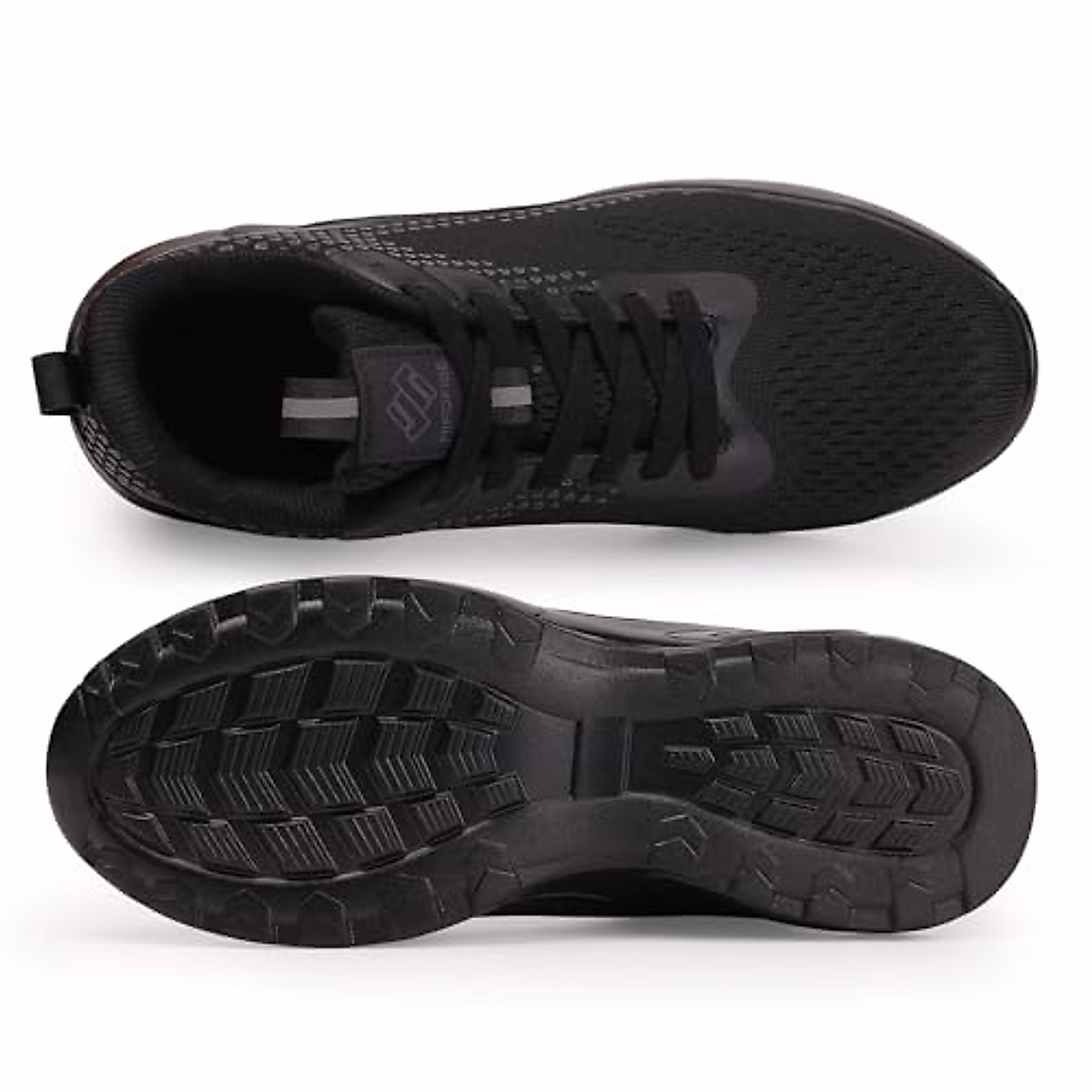 NIFOFISE Steel Toe Shoes for Women Safety Work Shoes Composite Toe Sneakers Slip Resistant Blk 39