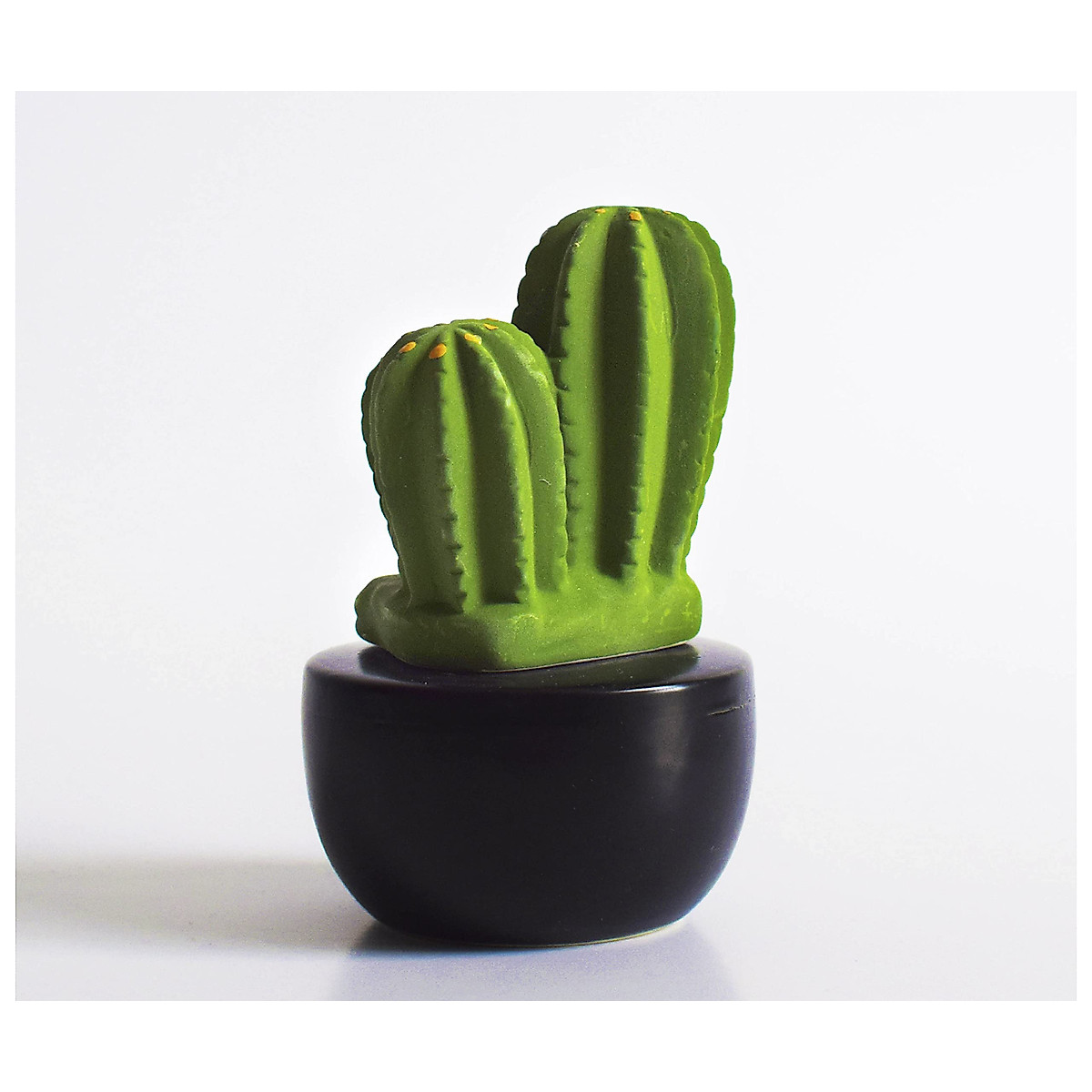 Auxo Gardens Cactus Ceramic Essential Oil Diffuser for Aromatherapy, for Birthday, housing Warming, Holidays, Cute Decoration for Desk and Rooms (Blue Candle)