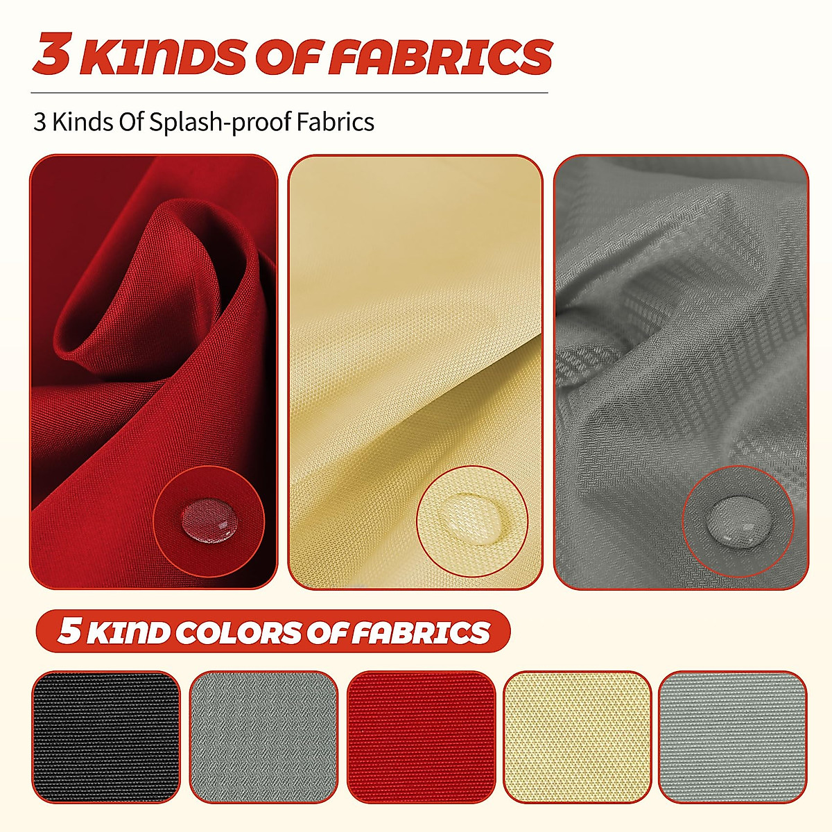 Outdoor Wicker Patio Furniture Cushions 3 Piece Set Tufted Waterproof Settee Cushion All-Weather Durable Fluffy Wicker Chair Pads Single Piping with Ties Garden Loveseat Chair Pillow (44x19x5, Gray)