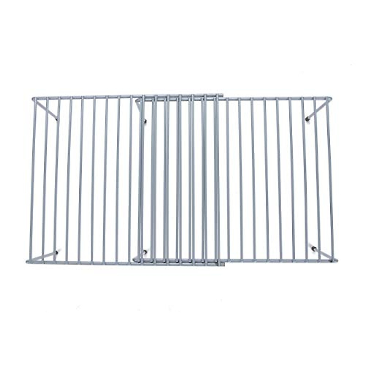 Mind Reader Expandable Counter and Cabinet Shelf, Kitchen Pantry Rack, Multi-Purpose Storage and Organization, for Bedroom, Bathroom, Silver, 10.5" L x 11.5" W x 5.75" H