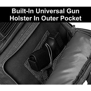 24BattlePack Tactical Backpack | 1 to 3 Day Assault Pack | Combat Veteran Owned Company |40L Bug Out Bag (Black)