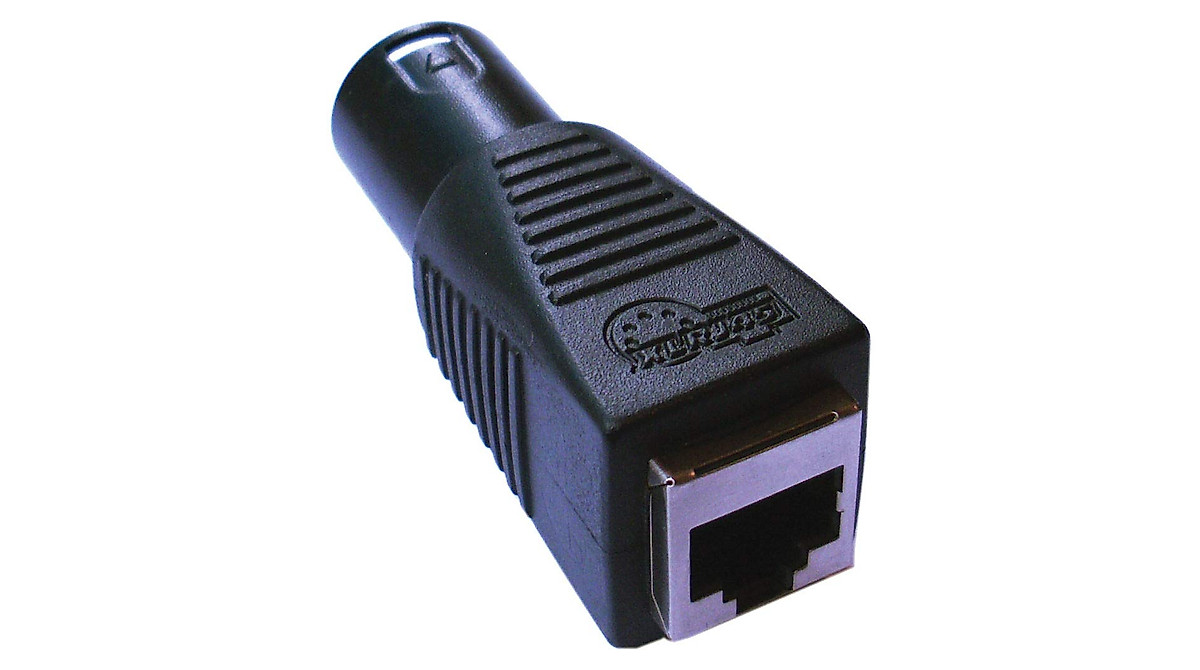 DMX-5XM-CAT5 Adapter - XLR to RJ45 by TecNec