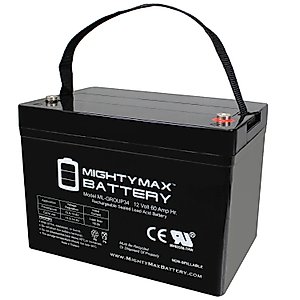 ML-Group34 -12 Volt 60 AH, Internal Thread (INT) Terminal, Rechargeable SLA AGM Battery