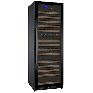 Allavino 24" Wide FlexCount II Tru-Vino 172 Bottle Dual Zone Black Right Hinge Wine Refrigerator