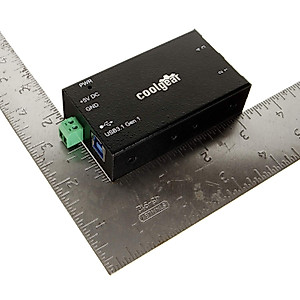 4 Port USB 3.1 Micro Hub with Surge Protection and Mounting Kit