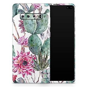 DesignSkinz Summer Watercolor Floral v2 Protective Vinyl Decal Wrap Skin Cover Compatible with The Samsung Galaxy S20 (Screen Trim & Back Glass Skin)