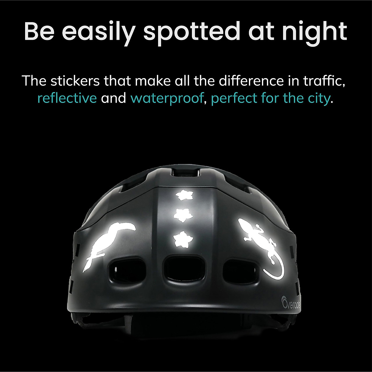 Overade Reflective Stickers for Bicycle Helmet (Nature)