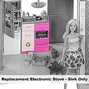 Replacement Part for Barbie Dreamhouse Playset - FHY73 - Replacement Electronic Stove-Sink