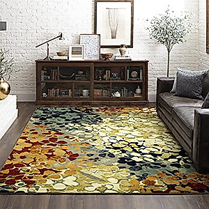 Mohawk Home Floral Radiance Area Rug, Grey (5' x 7')