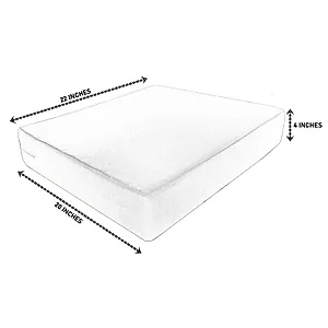 CozyLounge Indoor Outdoor Water Repellent High UV Resistant Patio Chair Cushion Cover (22"x20"x4" (4 Covers), Sunkissed Orange)