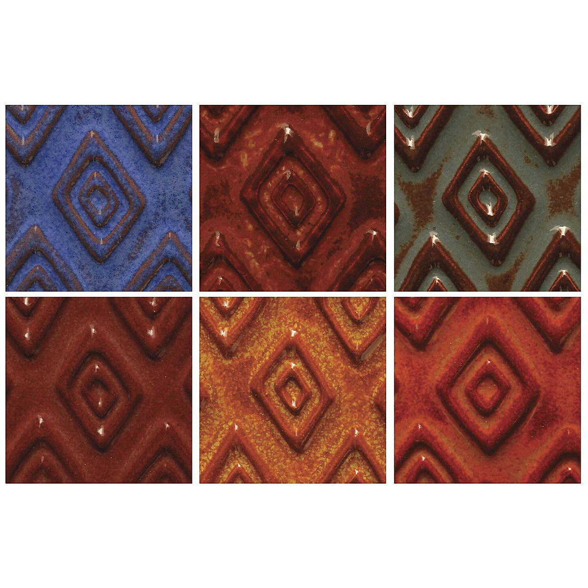 AMACO Artist's Choice Glaze Set 2, Assorted Colors, Set of 6 Pints