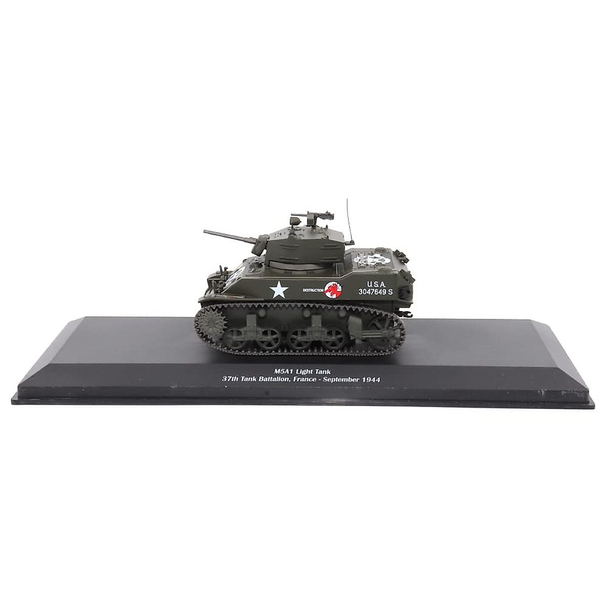 Motor city classics M5A1 Light Tank - 37th Tank Battalion - France, September 1944 (1:43 Scale)
