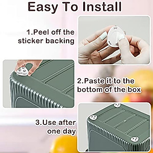 8pcs Mini Caster Appliances Wheels, 360°Rotation Small Appliance Wheels for Kitchen Appliances, Adhesive Universal Caster Wheels Sticky Pulley Small Appliance Casters for Storage Box (White)