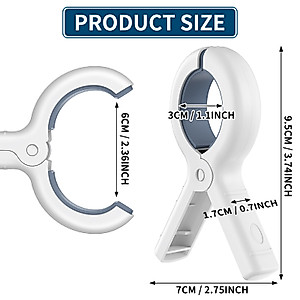 Senbowe 12 Pack Beach Towel Clips,Pool Chair Clips,Heavy Duty Plastic Clothes Pins,Quilt Drying Clips,Windproof Clothes Clips,Keep Your Towel,Clothes,Blankets to Dry on Clothesline and Hanging Rack