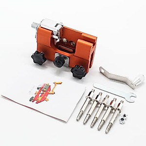 Chainsaw Sharpening Kit,Portable Chainsaw Sharpening Jig, Hand Crank Chainsaw Blade Sharpener Suitable for All Kinds of Chain Saws and Electric Saws, DIY Lumberjack, Garden Worker