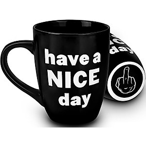 White Elephant Gifts for Adults, 16 OZ Coffee Mug Funny Gifts for Women Men Wife Mom Dad Friend, Gag Gifts for Him Husband Christmas Stocking Stuffers Valentines Day Anniversary Birthday Gifts
