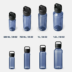 YETI Yonder 1L/34 oz Water Bottle with Yonder Chug Cap, Charcoal
