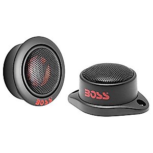 BOSS Audio Systems TW12 Car Door Tweeters - 200 Watts Max, 1 Inch Polyimide Dome, Use with Speakers and Stereo, Sold in Pairs
