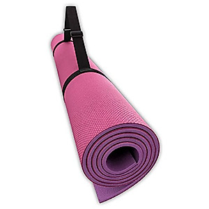 PrimeTrendz TM Eco Friendly Comfort Yoga Mat With Carrying Strap For Exercise Yoga